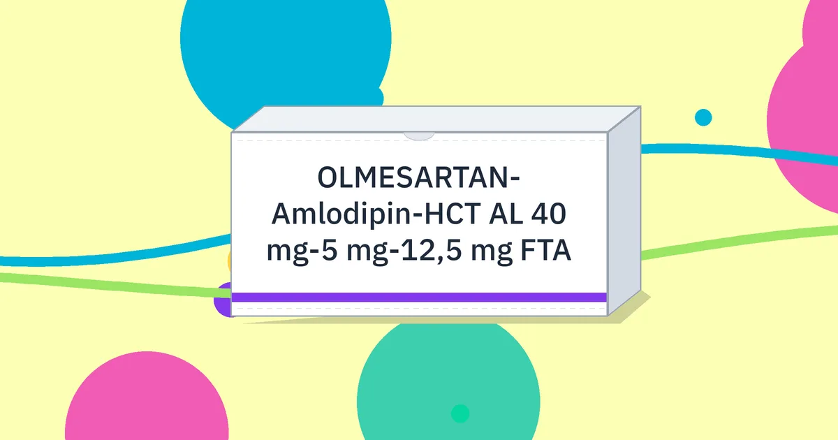 Symbolbild: Packung mit der Aufschrift OLMESARTAN-Amlodipin-HCT AL 40 mg-5 mg-12,5 mg FTA (PZN 16736134) – Verfügbarkeit und Bezug in Apotheken in Frankfurt am Main