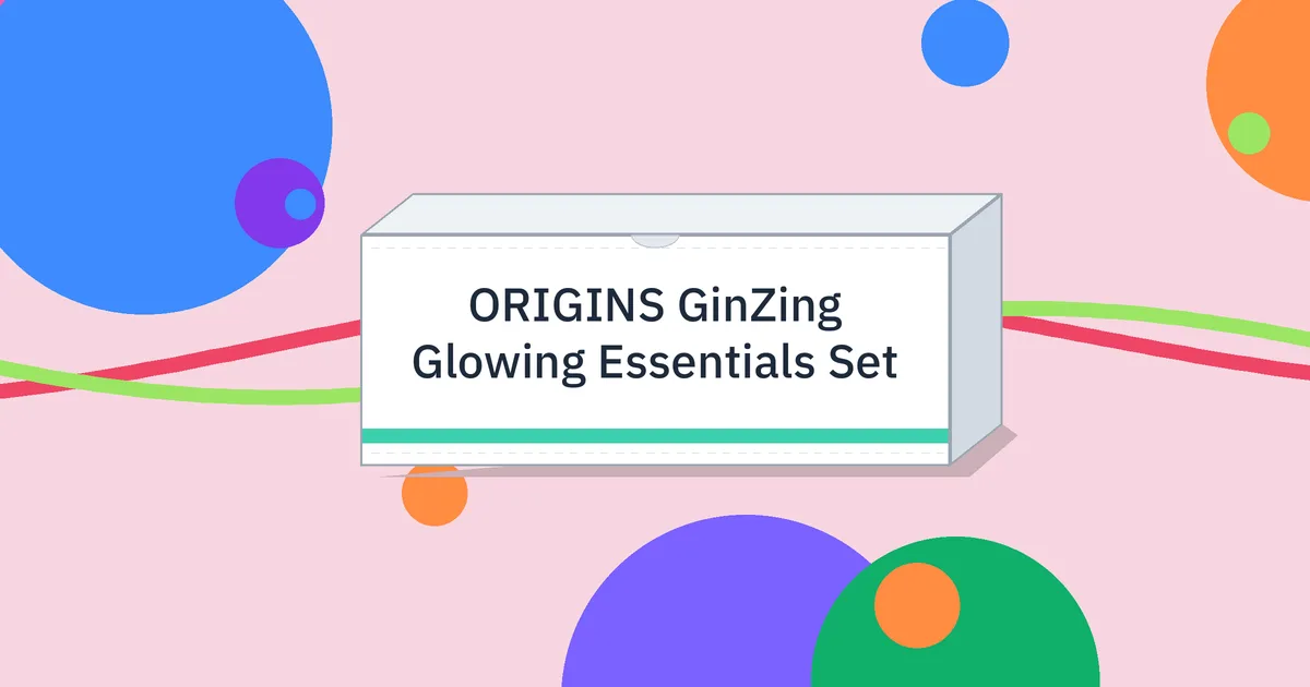 Symbolbild: Packung mit der Aufschrift ORIGINS GinZing Glowing Essentials Set (PZN 20303961) – Verfügbarkeit und Bezug in Apotheken in Frankfurt am Main
