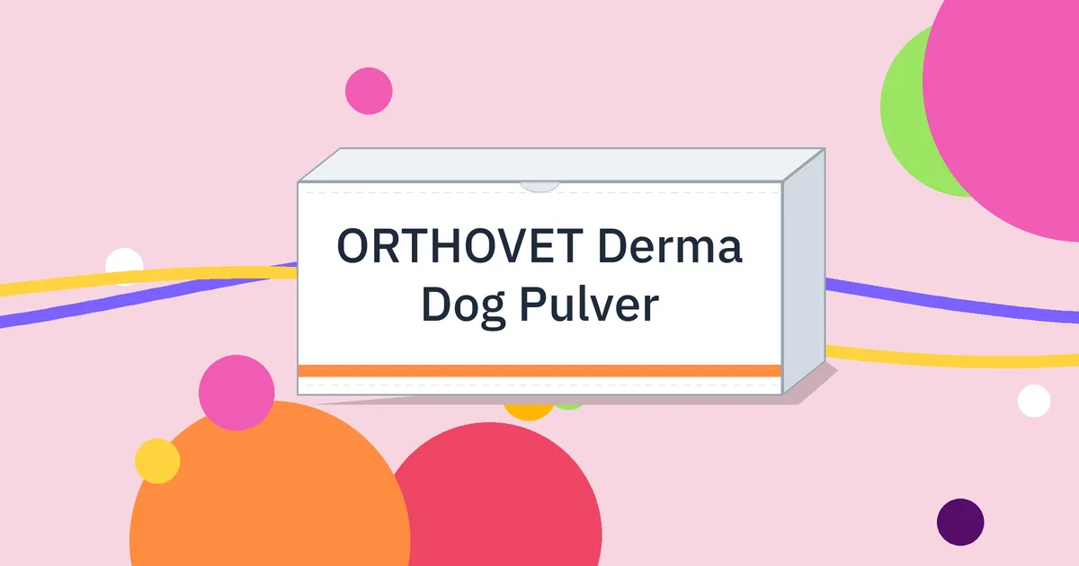 Symbolbild: Packung mit der Aufschrift ORTHOVET Derma Dog Pulver (PZN 14320429) – Verfügbarkeit und Bezug in Apotheken in Frankfurt am Main