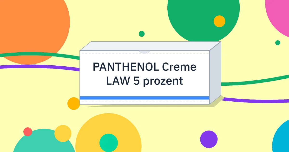 Symbolbild: Packung mit der Aufschrift PANTHENOL Creme LAW 5 prozent (PZN 04020778) – Verfügbarkeit und Bezug in Apotheken in Frankfurt am Main