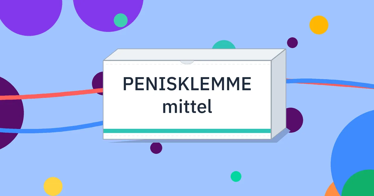 Symbolbild: Packung mit der Aufschrift PENISKLEMME mittel (PZN 01966957) – Verfügbarkeit und Bezug in Apotheken in Frankfurt am Main