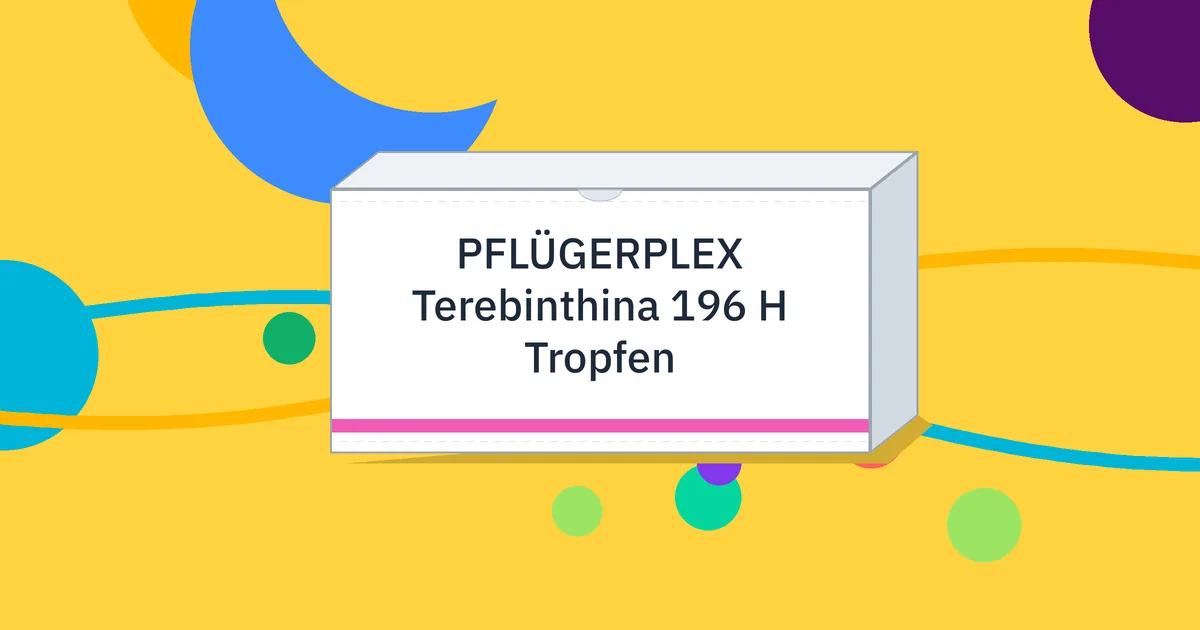 Symbolbild: Packung mit der Aufschrift PFLÜGERPLEX Terebinthina 196 H Tropfen (PZN 02710800) – Verfügbarkeit und Bezug in Apotheken in Frankfurt am Main