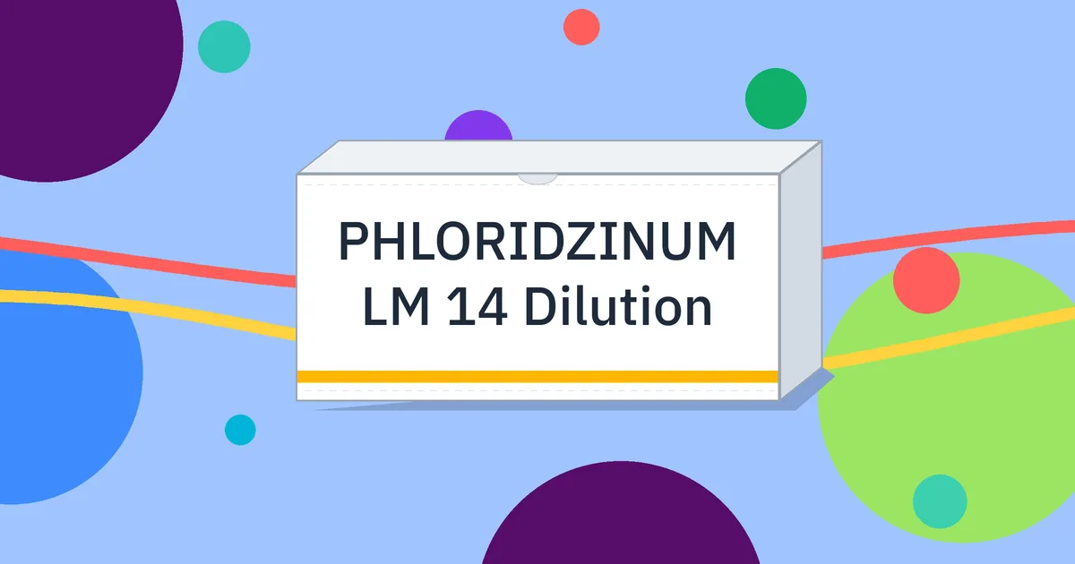 Symbolbild: Packung mit der Aufschrift PHLORIDZINUM LM 14 Dilution (PZN 13639270) – Verfügbarkeit und Bezug in Apotheken in Frankfurt am Main