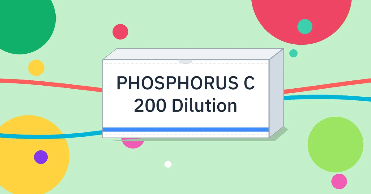 Symbolbild: Packung mit der Aufschrift PHOSPHORUS C 200 Dilution (PZN 07177055) – Verfügbarkeit und Bezug in Apotheken in Frankfurt am Main