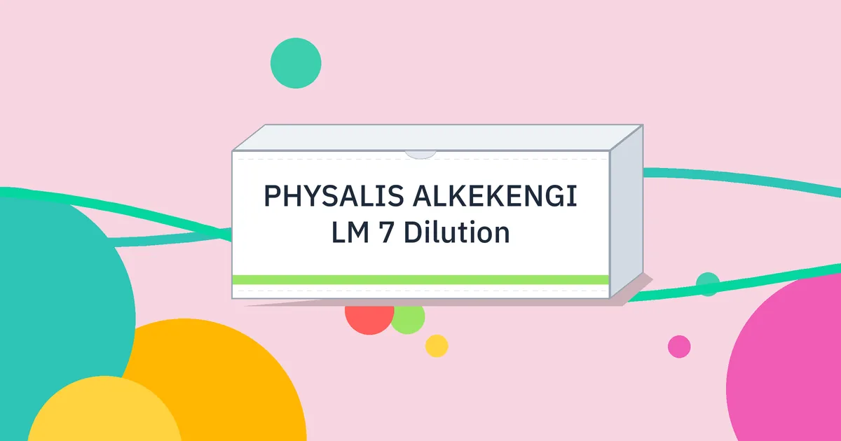 Symbolbild: Packung mit der Aufschrift PHYSALIS ALKEKENGI LM 7 Dilution (PZN 13639643) – Verfügbarkeit und Bezug in Apotheken in Frankfurt am Main