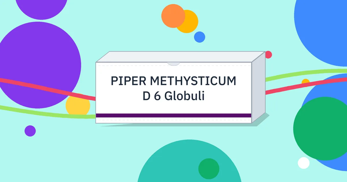Symbolbild: Packung mit der Aufschrift PIPER METHYSTICUM D 6 Globuli (PZN 16696417) – Verfügbarkeit und Bezug in Apotheken in Frankfurt am Main