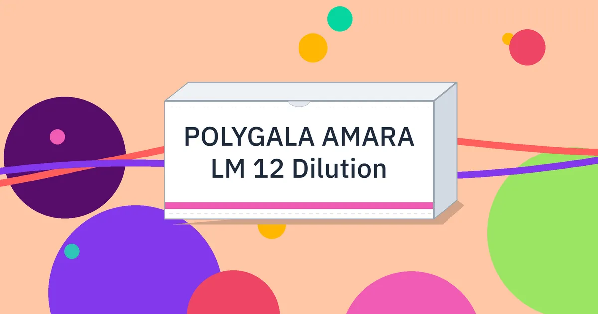 Symbolbild: Packung mit der Aufschrift POLYGALA AMARA LM 12 Dilution (PZN 13661453) – Verfügbarkeit und Bezug in Apotheken in Frankfurt am Main