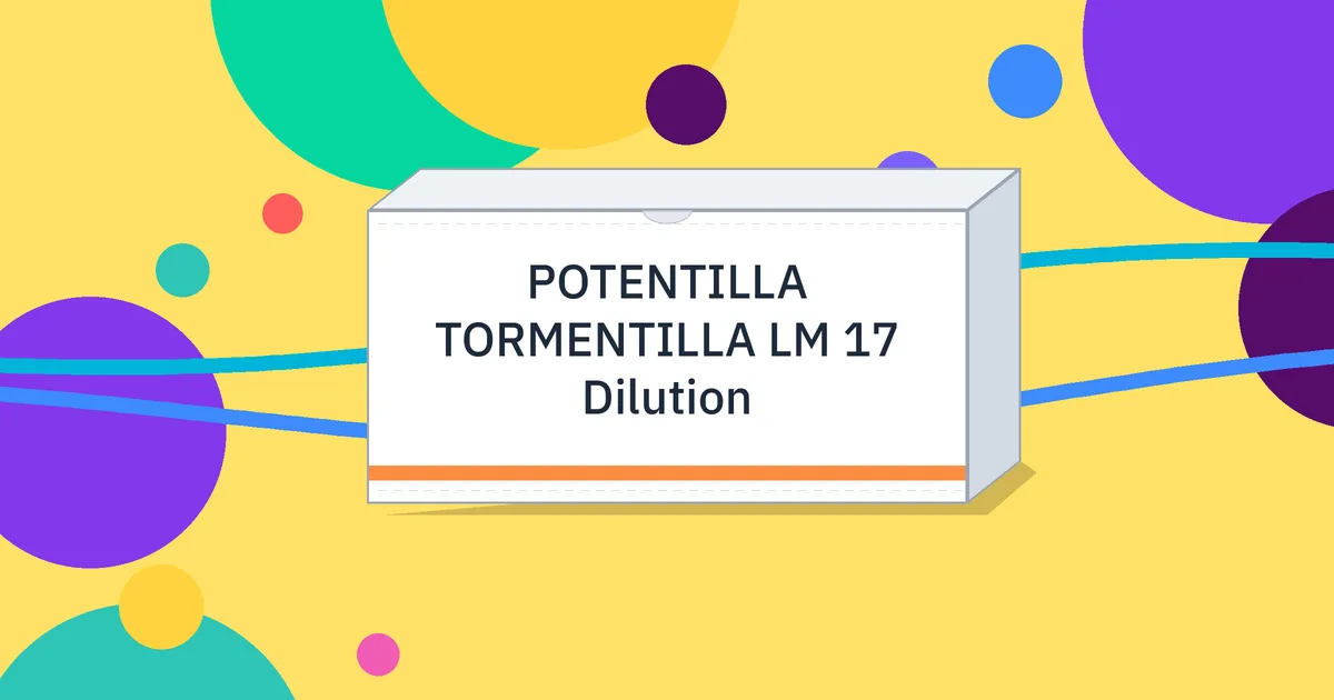 Symbolbild: Packung mit der Aufschrift POTENTILLA TORMENTILLA LM 17 Dilution (PZN 13665712) – Verfügbarkeit und Bezug in Apotheken in Frankfurt am Main