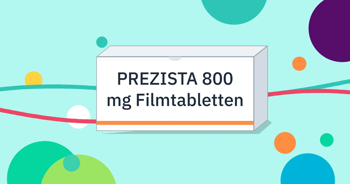 Symbolbild: Packung mit der Aufschrift PREZISTA 800 mg Filmtabletten (PZN 10211028) – Verfügbarkeit und Bezug in Apotheken in Frankfurt am Main