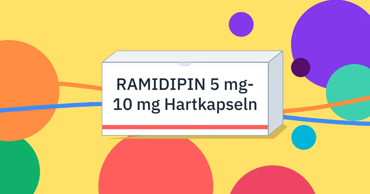 Symbolbild: Packung mit der Aufschrift RAMIDIPIN 5 mg-10 mg Hartkapseln (PZN 12520526) – Verfügbarkeit und Bezug in Apotheken in Frankfurt am Main