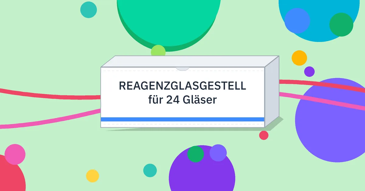 Symbolbild: Packung mit der Aufschrift REAGENZGLASGESTELL für 24 Gläser (PZN 01735399) – Verfügbarkeit und Bezug in Apotheken in Frankfurt am Main