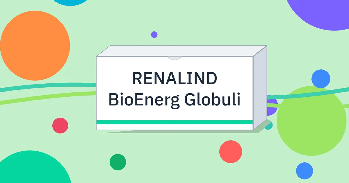 Symbolbild: Packung mit der Aufschrift RENALIND BioEnerg Globuli (PZN 13985457) – Verfügbarkeit und Bezug in Apotheken in Frankfurt am Main