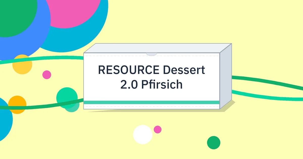Symbolbild: Packung mit der Aufschrift RESOURCE Dessert 2.0 Pfirsich (PZN 19442278) – Verfügbarkeit und Bezug in Apotheken in Frankfurt am Main