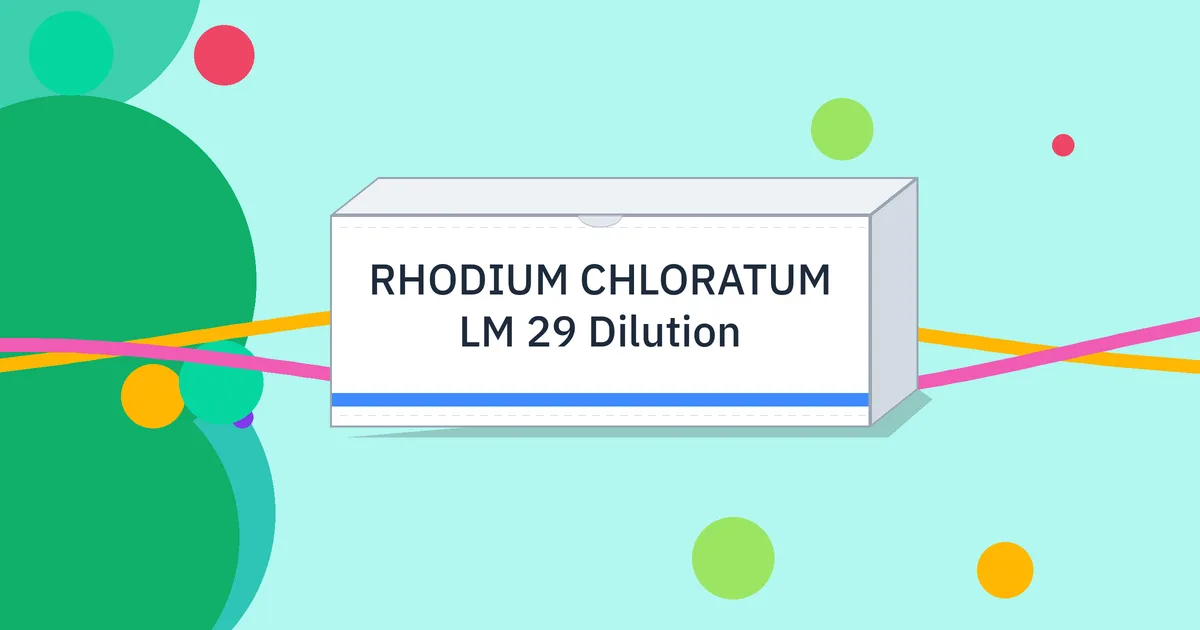 Symbolbild: Packung mit der Aufschrift RHODIUM CHLORATUM LM 29 Dilution (PZN 13050152) – Verfügbarkeit und Bezug in Apotheken in Frankfurt am Main