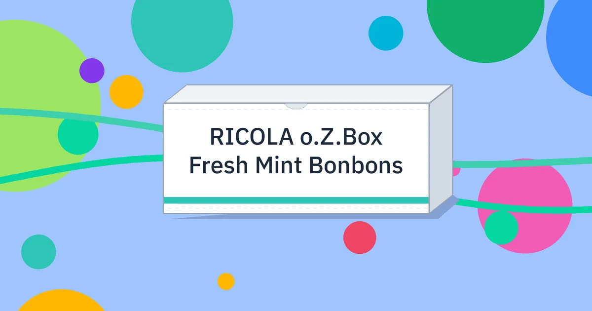 Symbolbild: Packung mit der Aufschrift RICOLA o.Z.Box Fresh Mint Bonbons (PZN 20413997) – Verfügbarkeit und Bezug in Apotheken in Frankfurt am Main