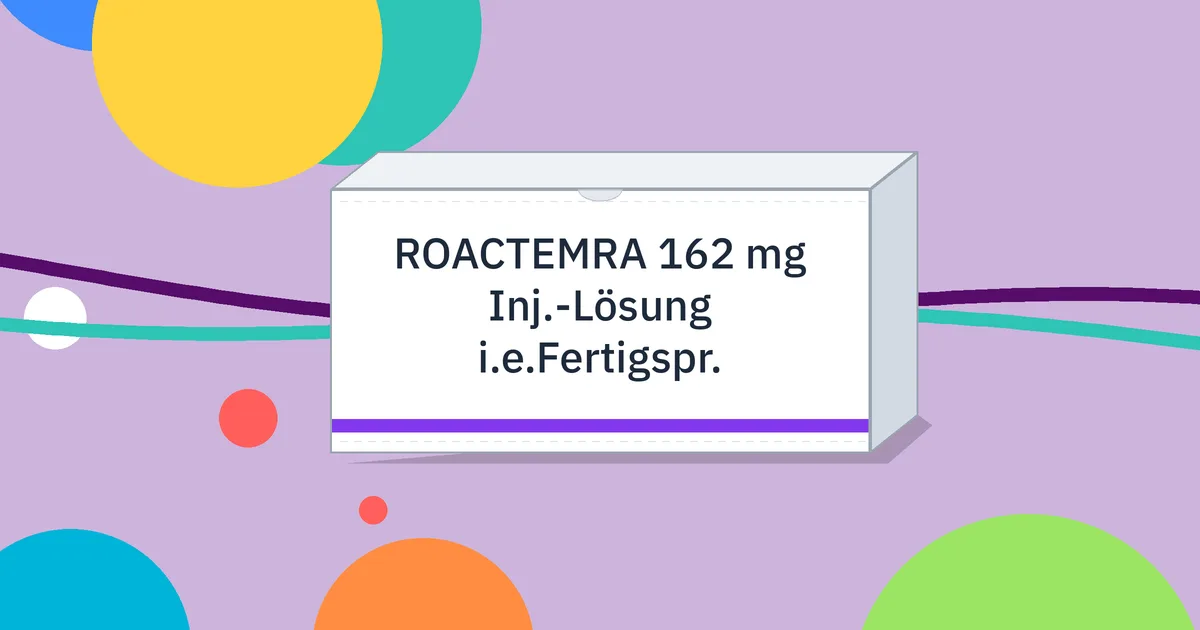 Symbolbild: Packung mit der Aufschrift ROACTEMRA 162 mg Inj.-Lösung i.e.Fertigspr. (PZN 16613791) – Verfügbarkeit und Bezug in Apotheken in Frankfurt am Main