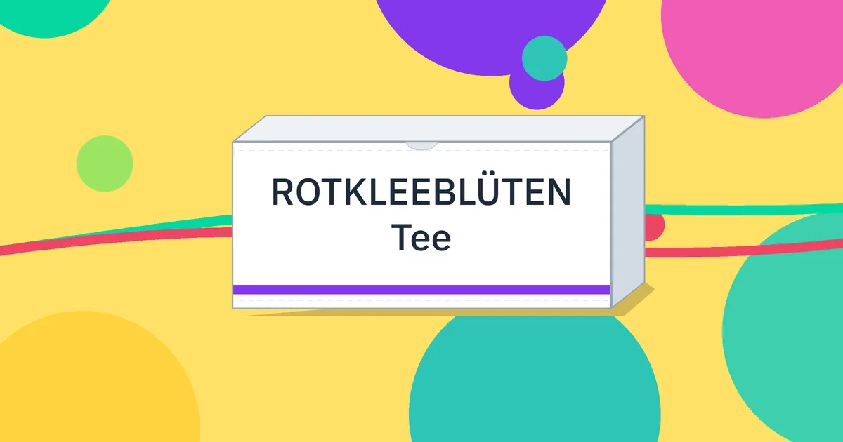 Symbolbild: Packung mit der Aufschrift ROTKLEEBLÜTEN Tee (PZN 18301357) – Verfügbarkeit und Bezug in Apotheken in Frankfurt am Main