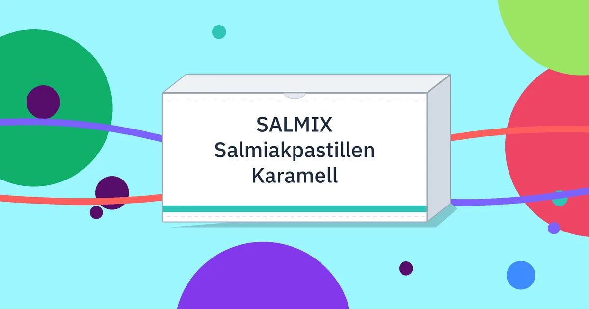 Symbolbild: Packung mit der Aufschrift SALMIX Salmiakpastillen Karamell (PZN 20294162) – Verfügbarkeit und Bezug in Apotheken in Frankfurt am Main