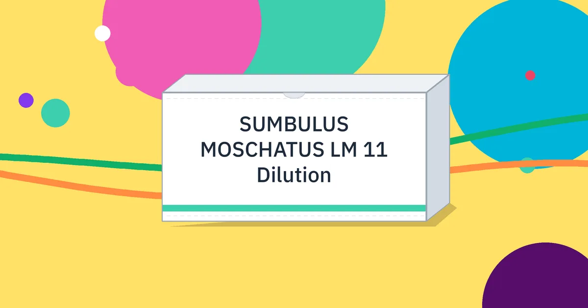 Symbolbild: Packung mit der Aufschrift SUMBULUS MOSCHATUS LM 11 Dilution (PZN 13210791) – Verfügbarkeit und Bezug in Apotheken in Frankfurt am Main