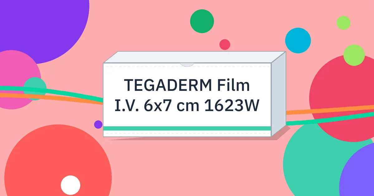 Symbolbild: Packung mit der Aufschrift TEGADERM Film I.V. 6x7 cm 1623W (PZN 05384548) – Verfügbarkeit und Bezug in Apotheken in Frankfurt am Main