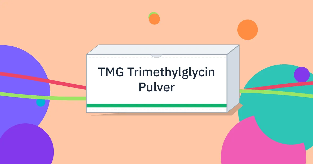 Symbolbild: Packung mit der Aufschrift TMG Trimethylglycin Pulver (PZN 17016494) – Verfügbarkeit und Bezug in Apotheken in Frankfurt am Main