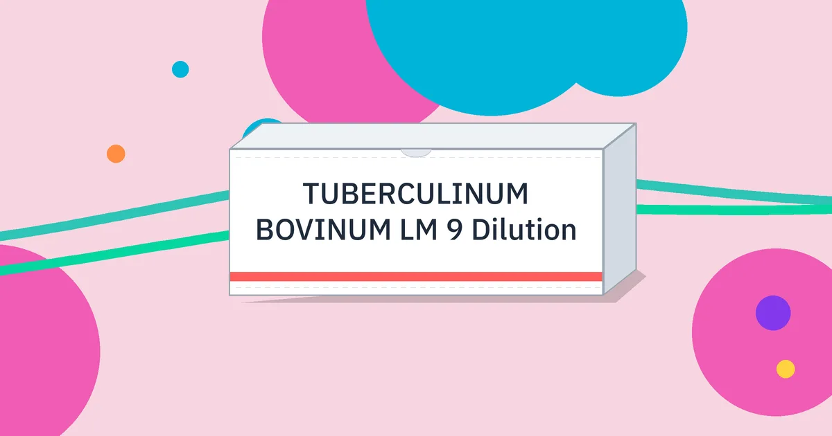 Symbolbild: Packung mit der Aufschrift TUBERCULINUM BOVINUM LM 9 Dilution (PZN 13253926) – Verfügbarkeit und Bezug in Apotheken in Frankfurt am Main