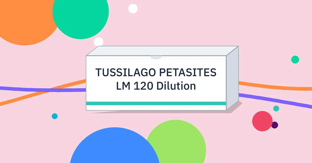 Symbolbild: Packung mit der Aufschrift TUSSILAGO PETASITES LM 120 Dilution (PZN 13254630) – Verfügbarkeit und Bezug in Apotheken in Frankfurt am Main