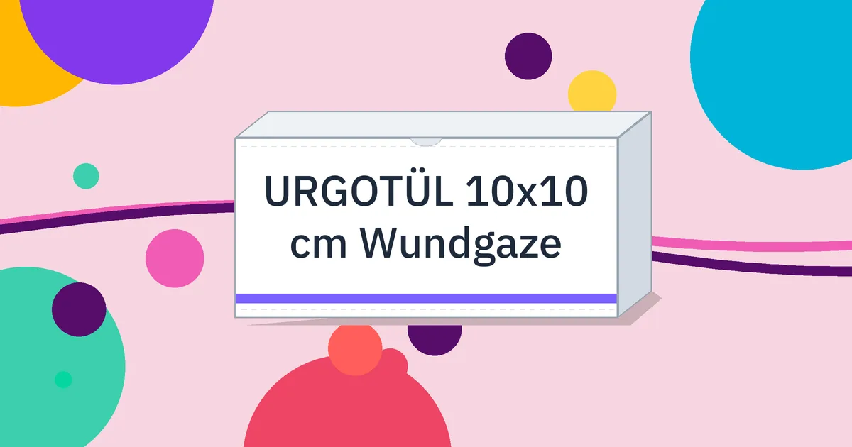 Symbolbild: Packung mit der Aufschrift URGOTÜL 10x10 cm Wundgaze (PZN 19108119) – Verfügbarkeit und Bezug in Apotheken in Frankfurt am Main