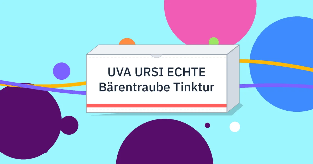Symbolbild: Packung mit der Aufschrift UVA URSI ECHTE Bärentraube Tinktur (PZN 18215801) – Verfügbarkeit und Bezug in Apotheken in Frankfurt am Main