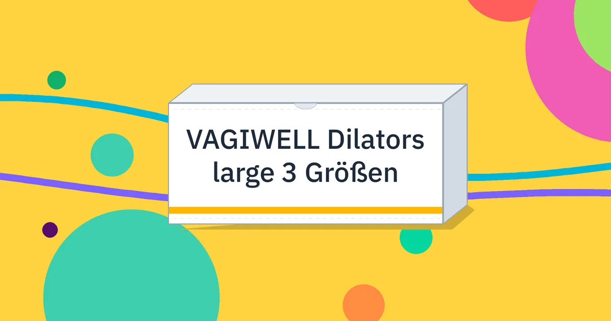 Symbolbild: Packung mit der Aufschrift VAGIWELL Dilators large 3 Größen (PZN 10224657) – Verfügbarkeit und Bezug in Apotheken in Frankfurt am Main