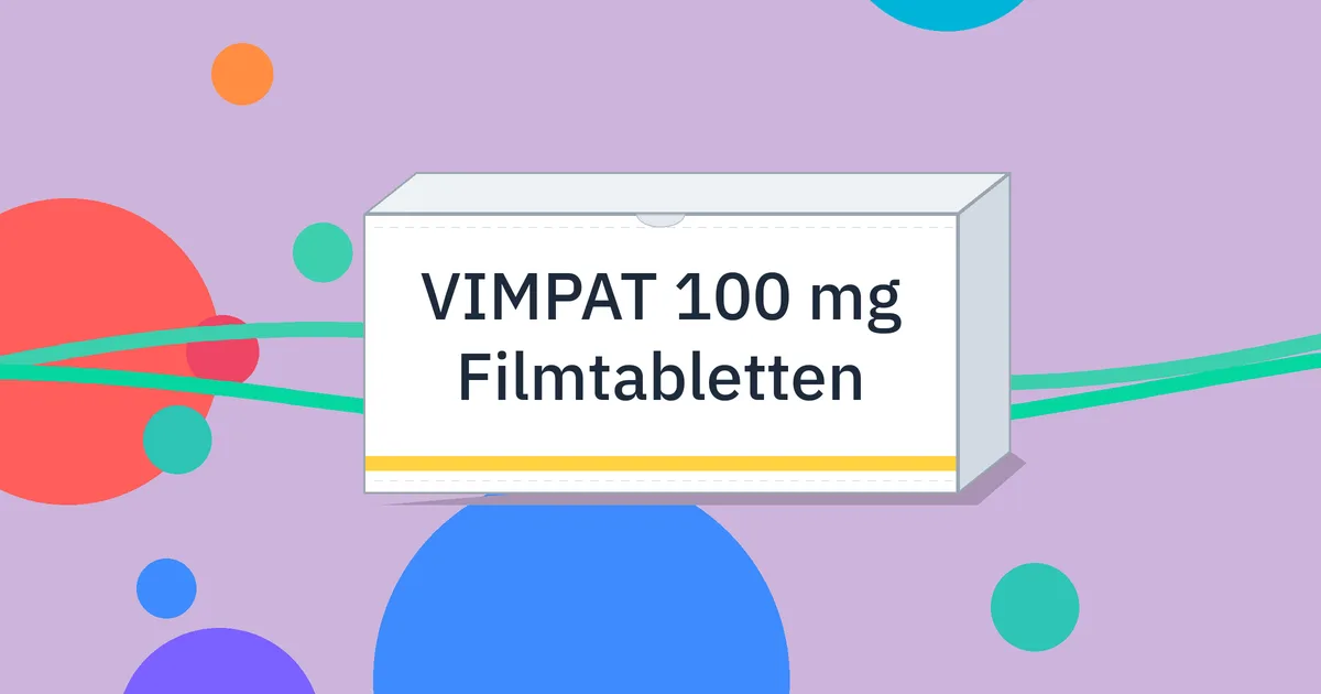 Symbolbild: Packung mit der Aufschrift VIMPAT 100 mg Filmtabletten (PZN 15398149) – Verfügbarkeit und Bezug in Apotheken in Frankfurt am Main