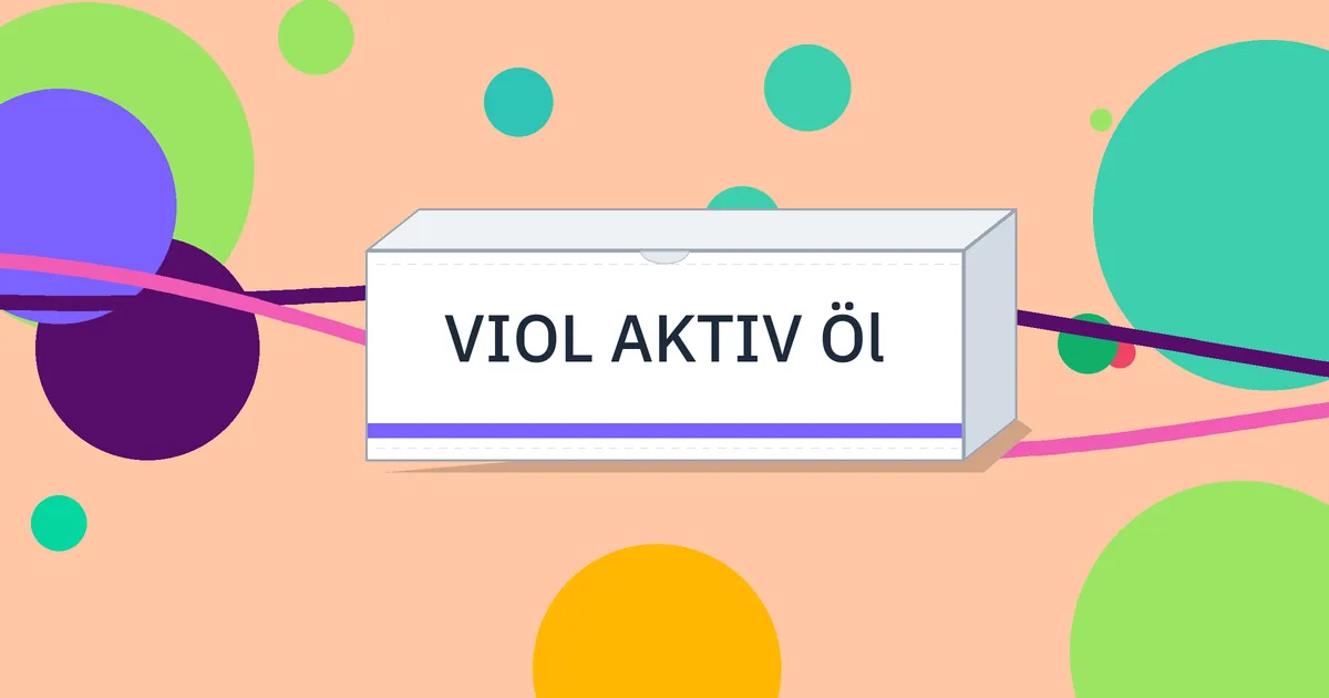 Symbolbild: Packung mit der Aufschrift VIOL AKTIV Öl (PZN 10253251) – Verfügbarkeit und Bezug in Apotheken in Frankfurt am Main