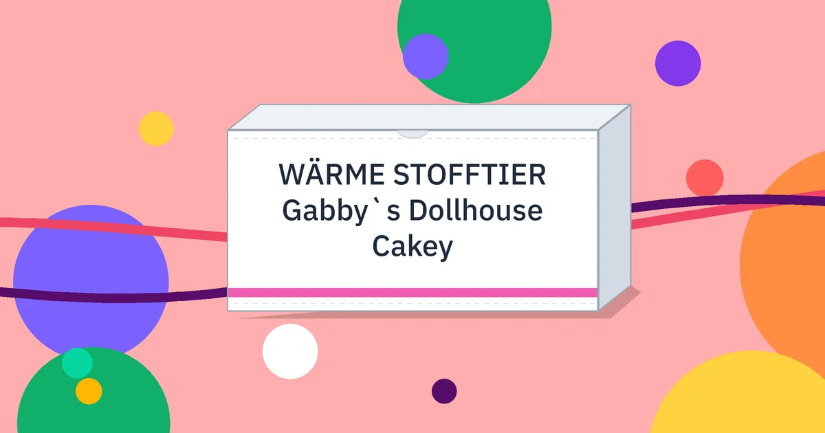 Symbolbild: Packung mit der Aufschrift WÄRME STOFFTIER Gabby`s Dollhouse Cakey (PZN 20207358) – Verfügbarkeit und Bezug in Apotheken in Frankfurt am Main