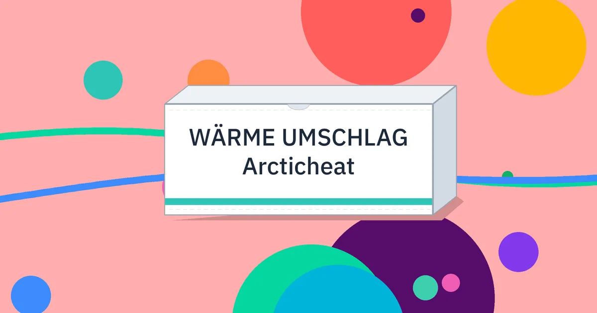 Symbolbild: Packung mit der Aufschrift WÄRME UMSCHLAG Arcticheat (PZN 02291898) – Verfügbarkeit und Bezug in Apotheken in Frankfurt am Main