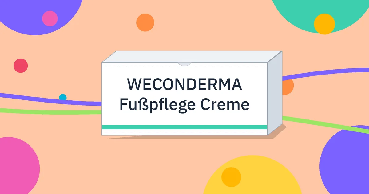Symbolbild: Packung mit der Aufschrift WECONDERMA Fußpflege Creme (PZN 10027425) – Verfügbarkeit und Bezug in Apotheken in Frankfurt am Main