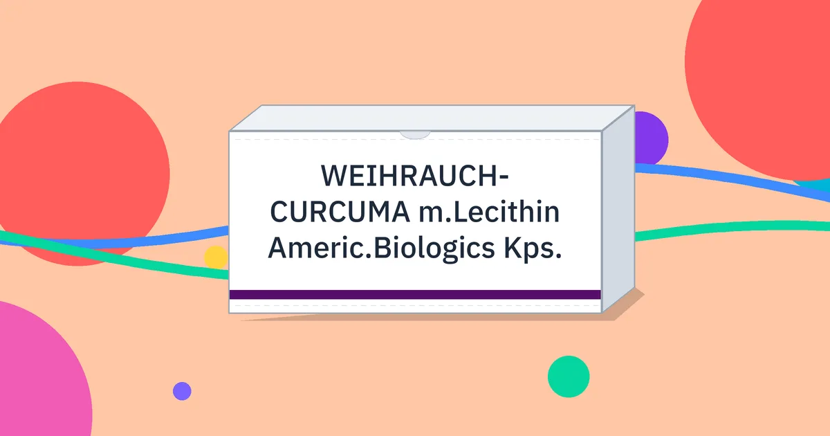 Symbolbild: Packung mit der Aufschrift WEIHRAUCH-CURCUMA m.Lecithin Americ.Biologics Kps. (PZN 16700538) – Verfügbarkeit und Bezug in Apotheken in Frankfurt am Main