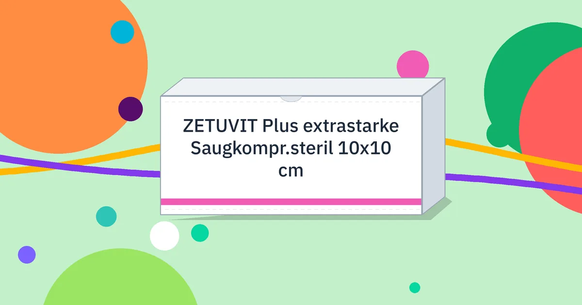 Symbolbild: Packung mit der Aufschrift ZETUVIT Plus extrastarke Saugkompr.steril 10x10 cm (PZN 15889574) – Verfügbarkeit und Bezug in Apotheken in Frankfurt am Main
