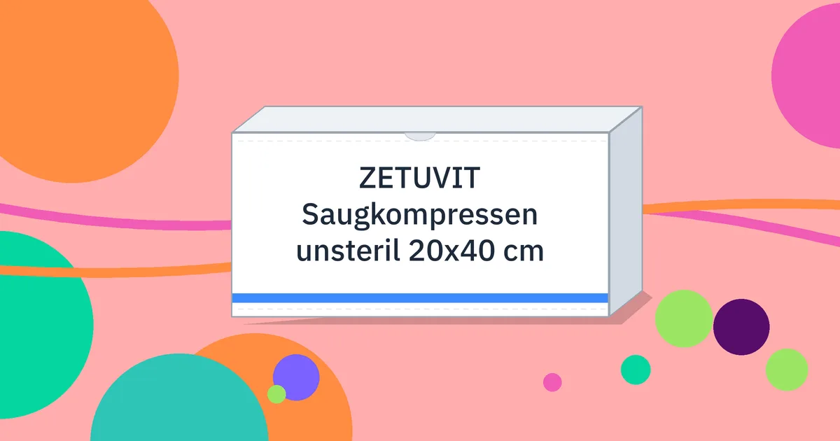 Symbolbild: Packung mit der Aufschrift ZETUVIT Saugkompressen unsteril 20x40 cm (PZN 20170997) – Verfügbarkeit und Bezug in Apotheken in Frankfurt am Main