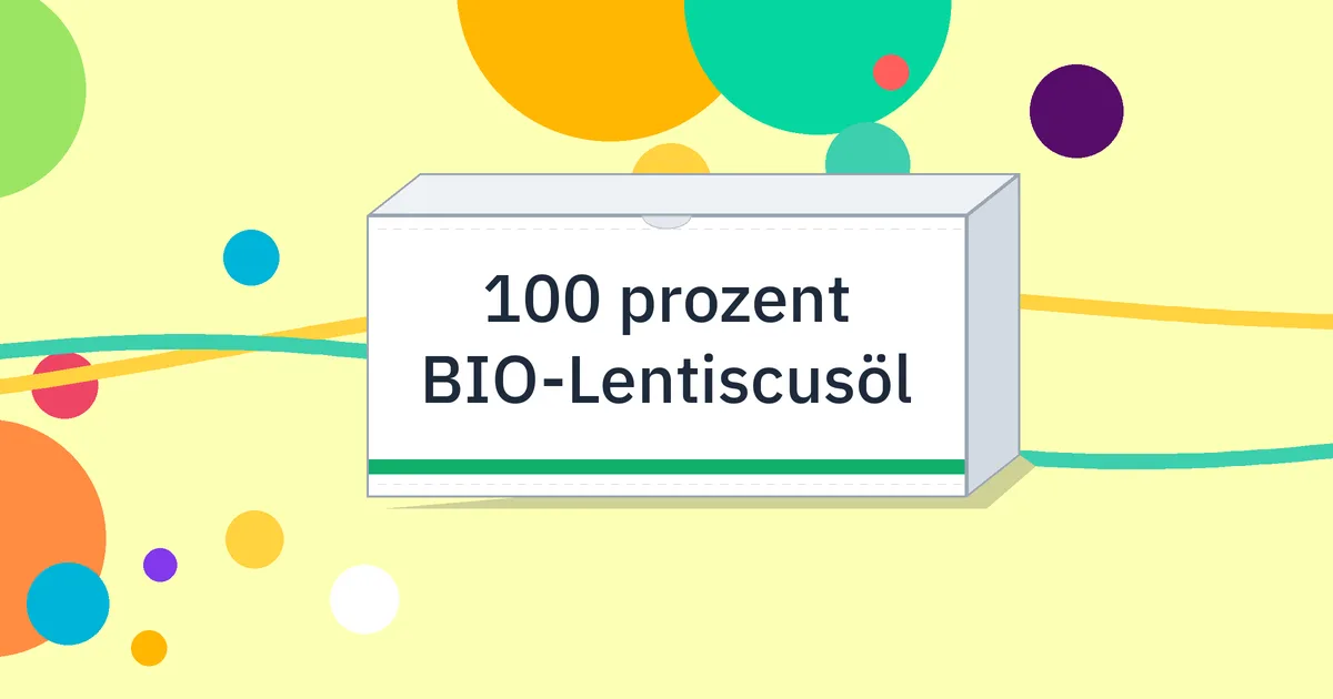 Symbolbild: Packung mit der Aufschrift 100 prozent BIO-Lentiscusöl (PZN 16587906) – Verfügbarkeit und Bezug in Apotheken in Frankfurt am Main