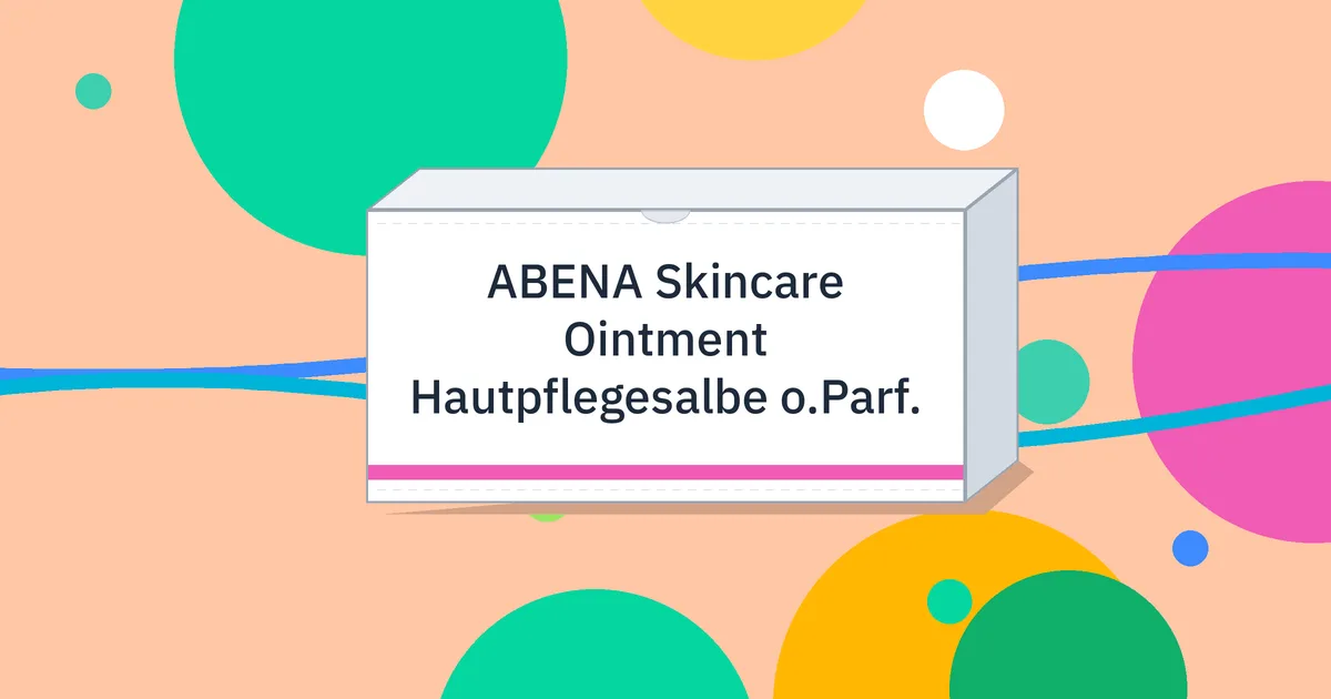 Symbolbild: Packung mit der Aufschrift ABENA Skincare Ointment Hautpflegesalbe o.Parf. (PZN 17421728) – Verfügbarkeit und Bezug in Apotheken in Frankfurt am Main