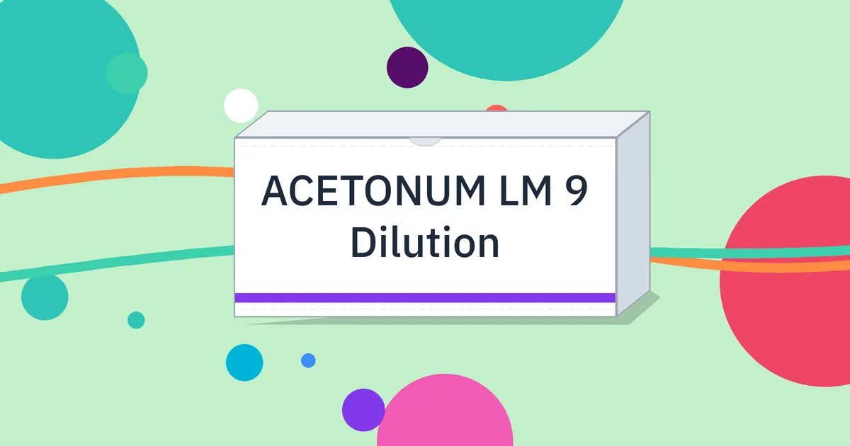 Symbolbild: Packung mit der Aufschrift ACETONUM LM 9 Dilution (PZN 13265071) – Verfügbarkeit und Bezug in Apotheken in Frankfurt am Main