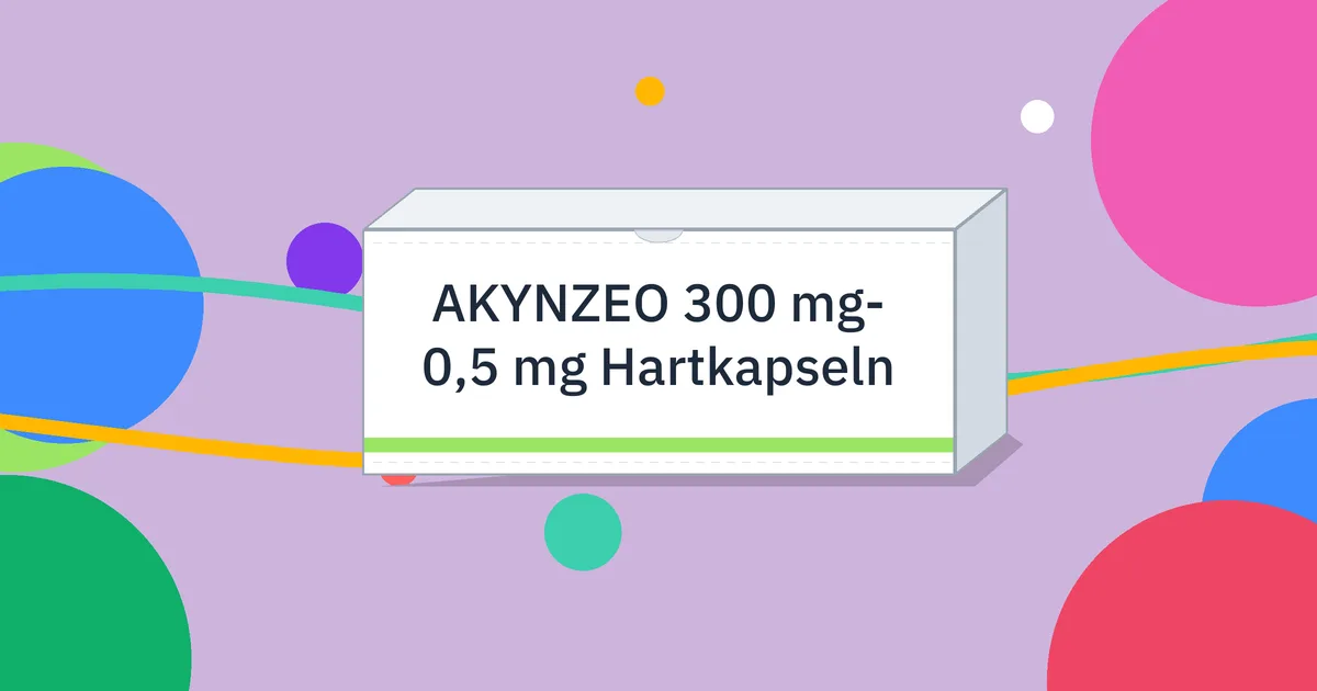Symbolbild: Packung mit der Aufschrift AKYNZEO 300 mg-0,5 mg Hartkapseln (PZN 17611914) – Verfügbarkeit und Bezug in Apotheken in Frankfurt am Main