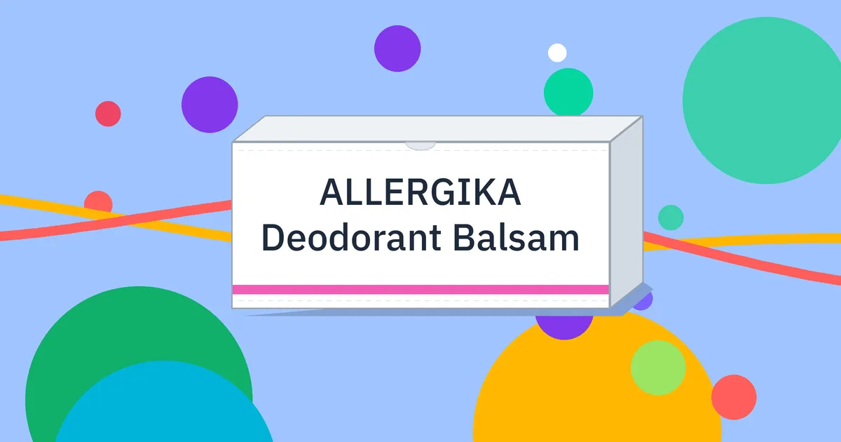 Symbolbild: Packung mit der Aufschrift ALLERGIKA Deodorant Balsam (PZN 05387280) – Verfügbarkeit und Bezug in Apotheken in Frankfurt am Main