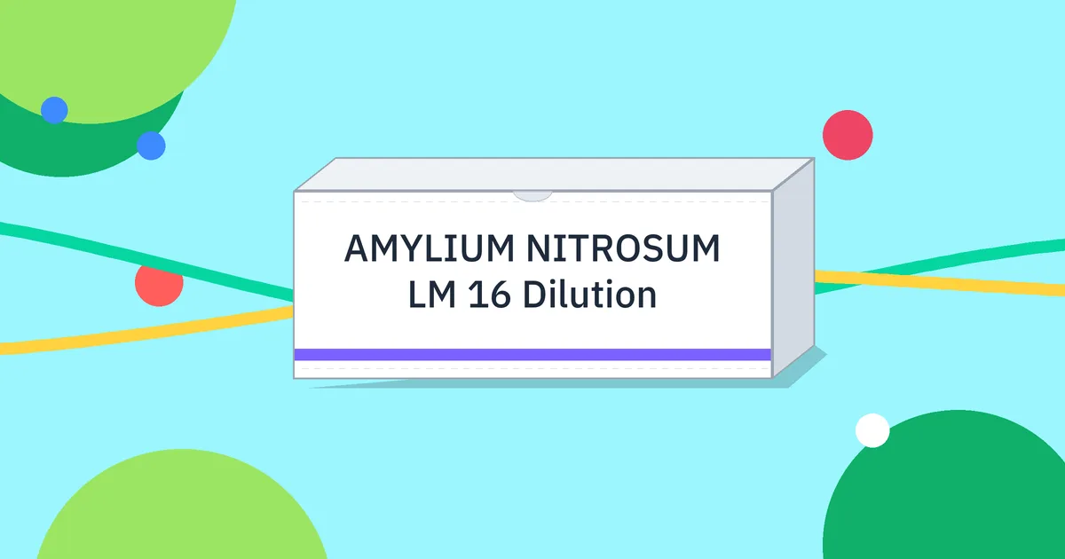 Symbolbild: Packung mit der Aufschrift AMYLIUM NITROSUM LM 16 Dilution (PZN 13326559) – Verfügbarkeit und Bezug in Apotheken in Frankfurt am Main