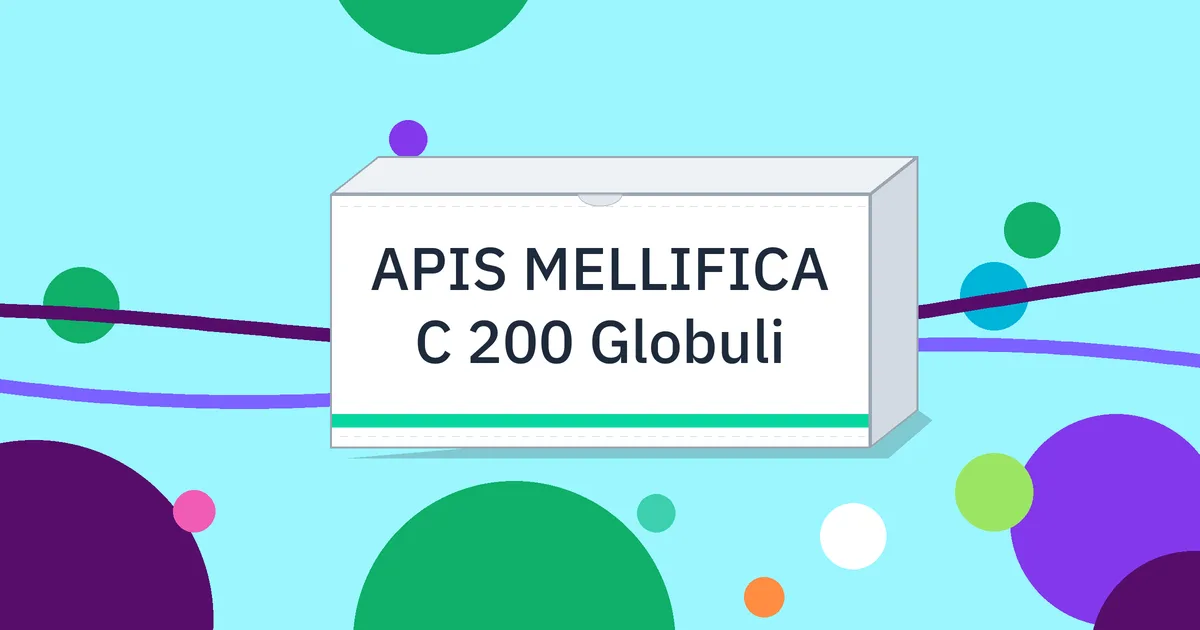 Symbolbild: Packung mit der Aufschrift APIS MELLIFICA C 200 Globuli (PZN 11280646) – Verfügbarkeit und Bezug in Apotheken in Frankfurt am Main