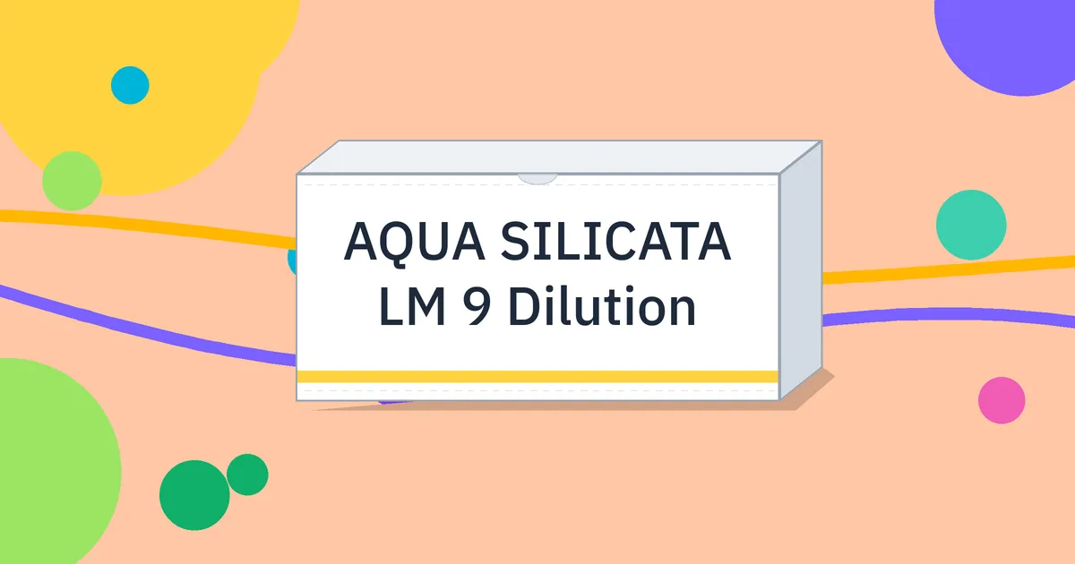 Symbolbild: Packung mit der Aufschrift AQUA SILICATA LM 9 Dilution (PZN 13382799) – Verfügbarkeit und Bezug in Apotheken in Frankfurt am Main
