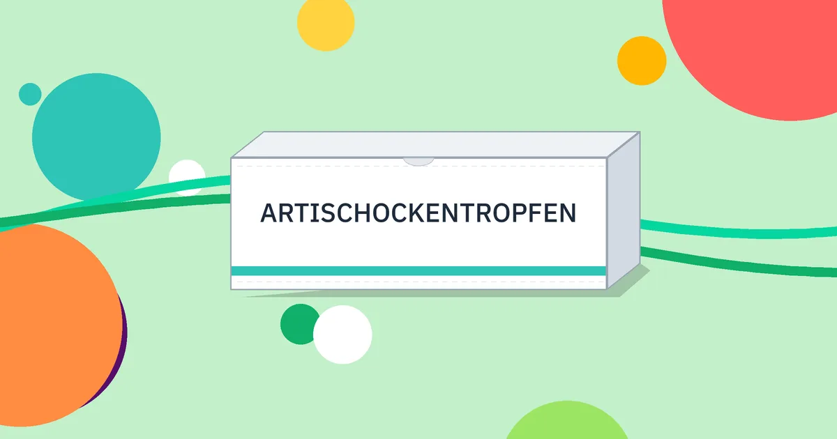 Symbolbild: Packung mit der Aufschrift ARTISCHOCKENTROPFEN (PZN 11051897) – Verfügbarkeit und Bezug in Apotheken in Frankfurt am Main