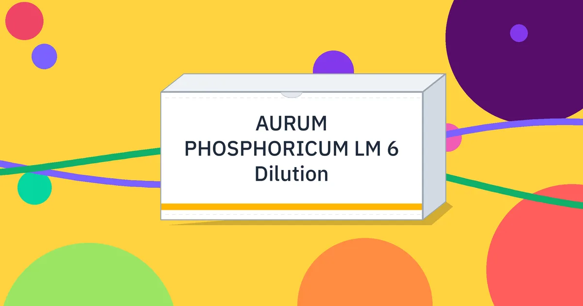 Symbolbild: Packung mit der Aufschrift AURUM PHOSPHORICUM LM 6 Dilution (PZN 11589059) – Verfügbarkeit und Bezug in Apotheken in Frankfurt am Main