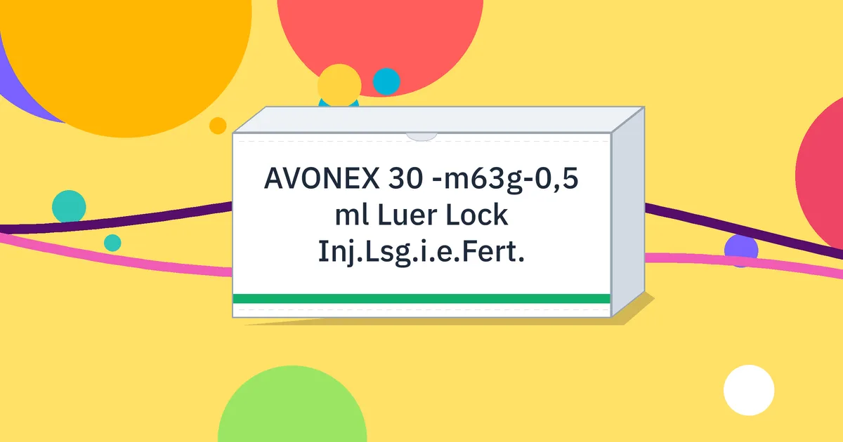 Symbolbild: Packung mit der Aufschrift AVONEX 30 -m63g-0,5 ml Luer Lock Inj.Lsg.i.e.Fert. (PZN 04953116) – Verfügbarkeit und Bezug in Apotheken in Frankfurt am Main