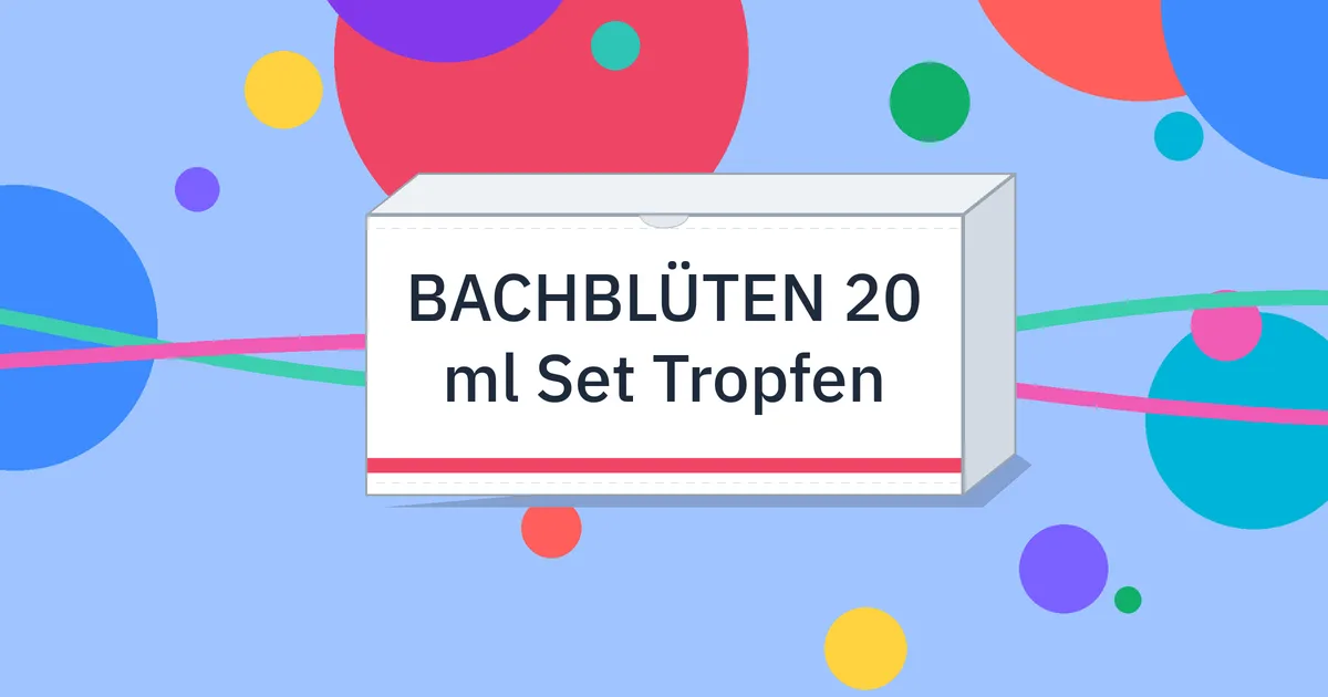 Symbolbild: Packung mit der Aufschrift BACHBLÜTEN 20 ml Set Tropfen (PZN 00039692) – Verfügbarkeit und Bezug in Apotheken in Frankfurt am Main